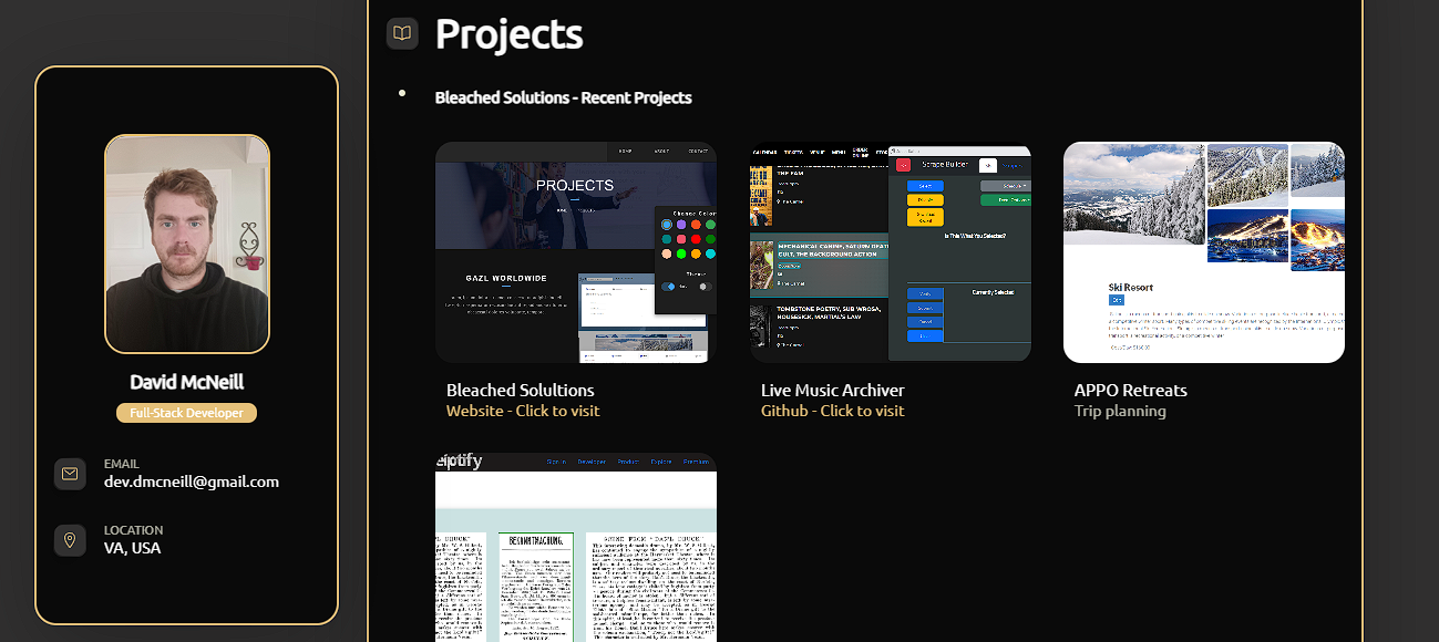 portfolio - David McNeill